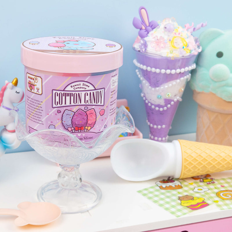 Cotton Candy Scented Ice Cream Pint Slime – KSC